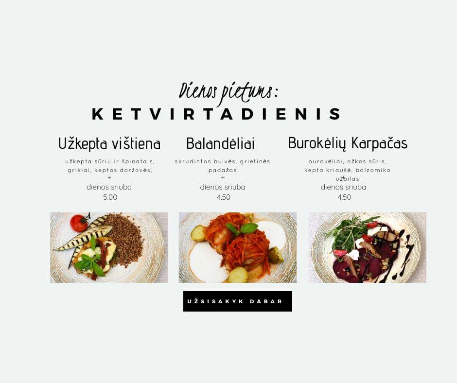 Menu at Restoranas GABI restaurant, Vilnius