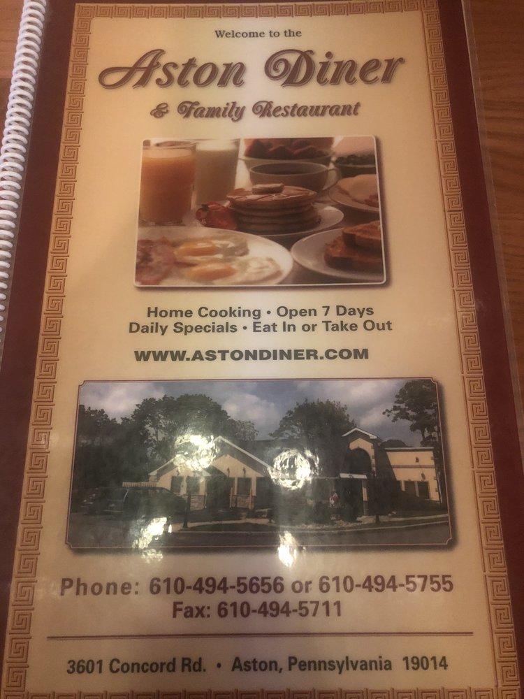 Menu at Aston Diner & Family Restaurant, Aston