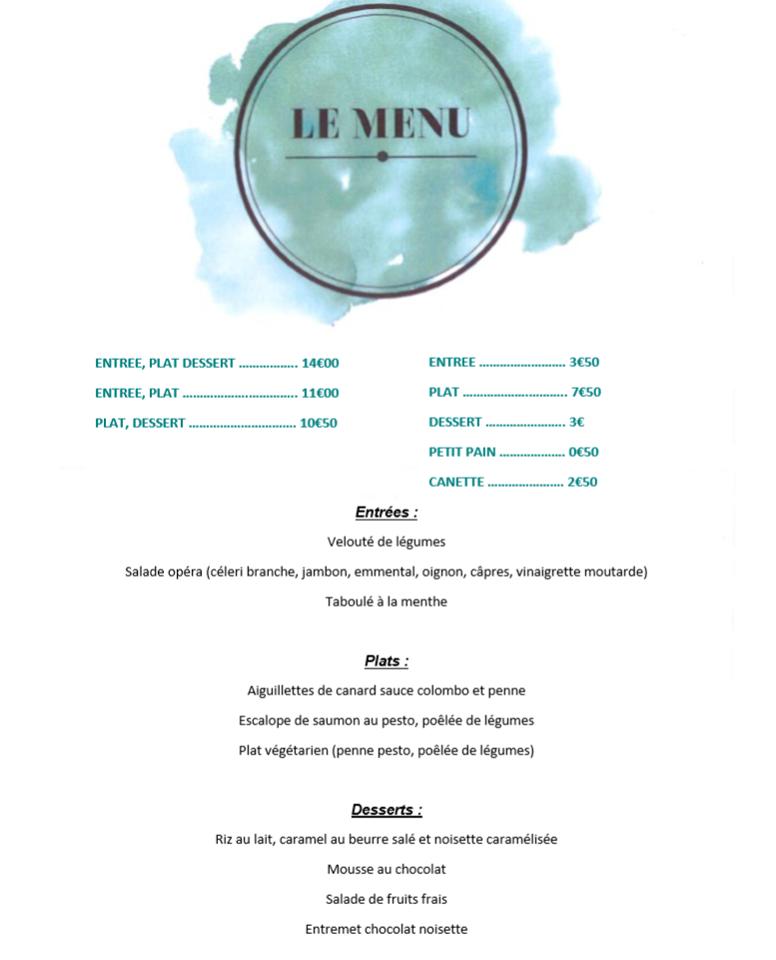Menu au Bistrot De La Cité restaurant, Angoulême