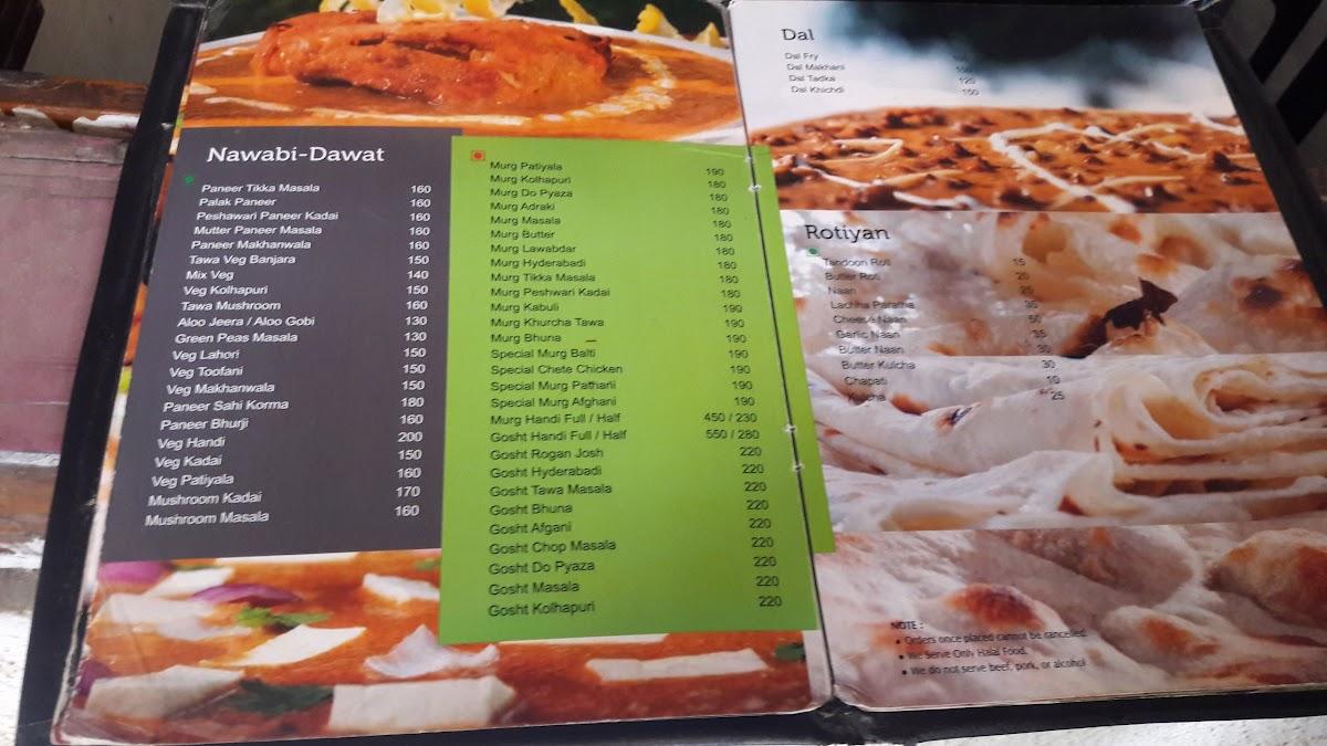 Menu at New Mirchi Family Restaurant, Lonavala