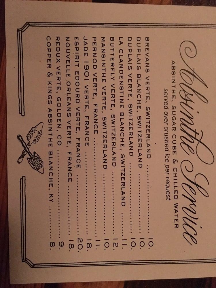 Menu at Kimball House pub & bar, Decatur
