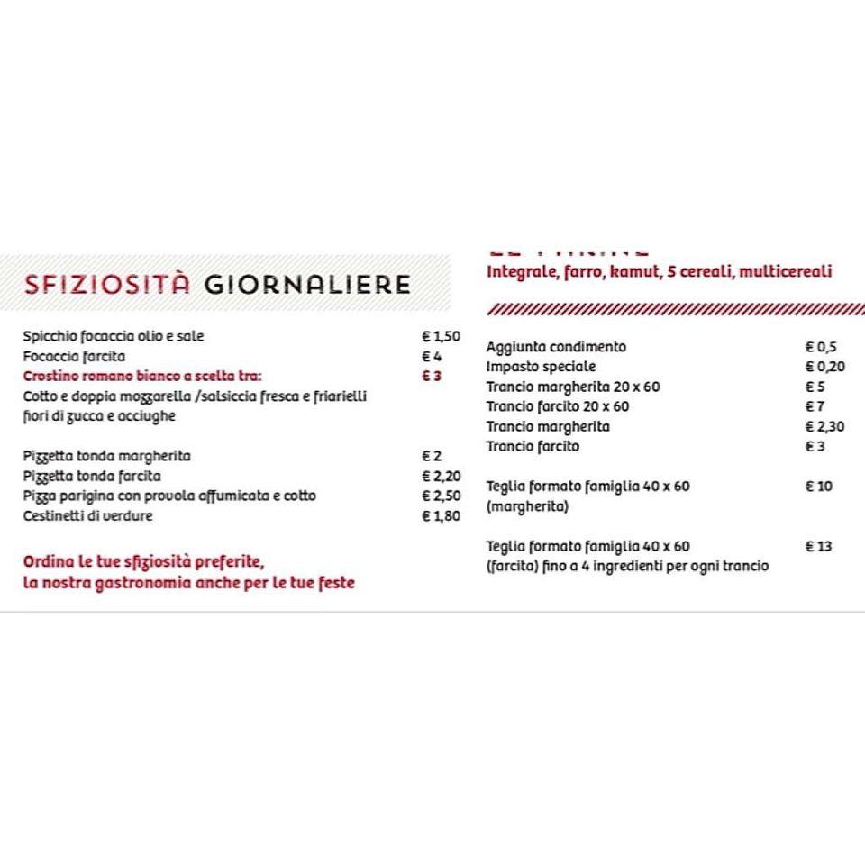 Menu at Scialla - pizze e sfiziosita restaurant, Cagliari