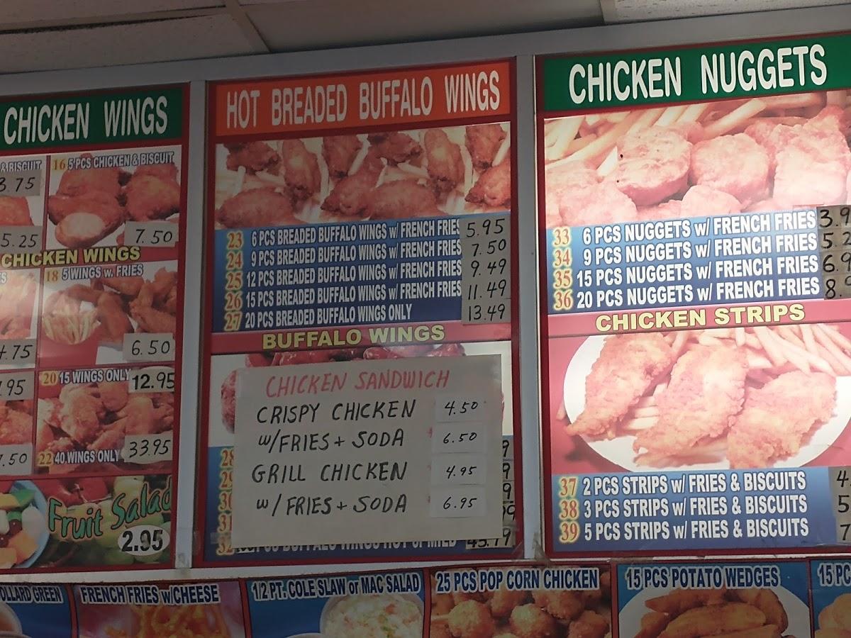 Menu at US Fried Chicken restaurant, Morrisville