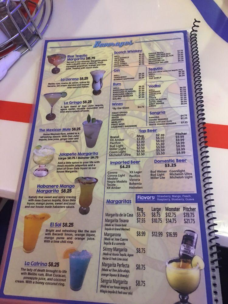 Menu at Blue Tequila Mexican Restaurant, Grill & Cantina, North Port