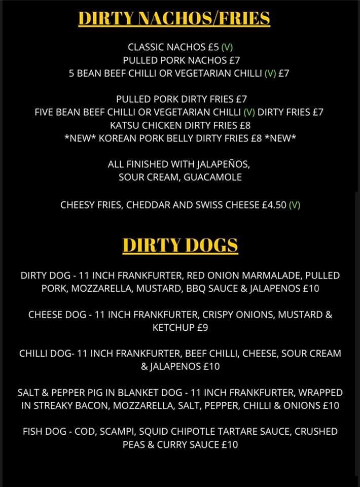 Menu at Remarkable Hare pub & bar, Matlock