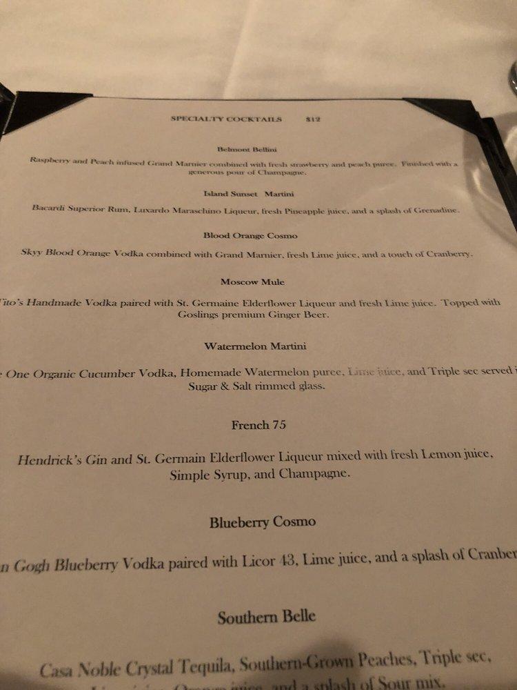 Menu at Thoroughbreds Chophouse pub & bar, Myrtle Beach