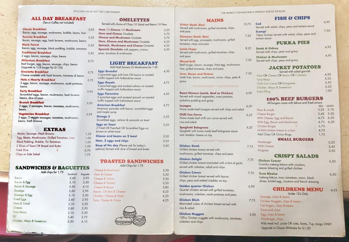 Menu at Master Chef fast food, Amersham