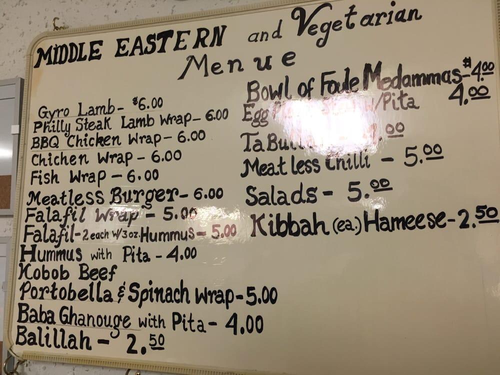 Menu at Hot Foods Middle Eastern Deli And Grocery, Augusta