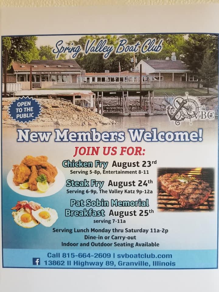 Spring Valley Boat Club, Spring Valley - Restaurant menu, prices and ...