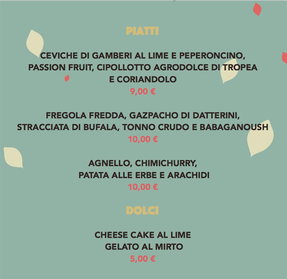 Menu at Estivo GOISIS restaurant, Bergamo