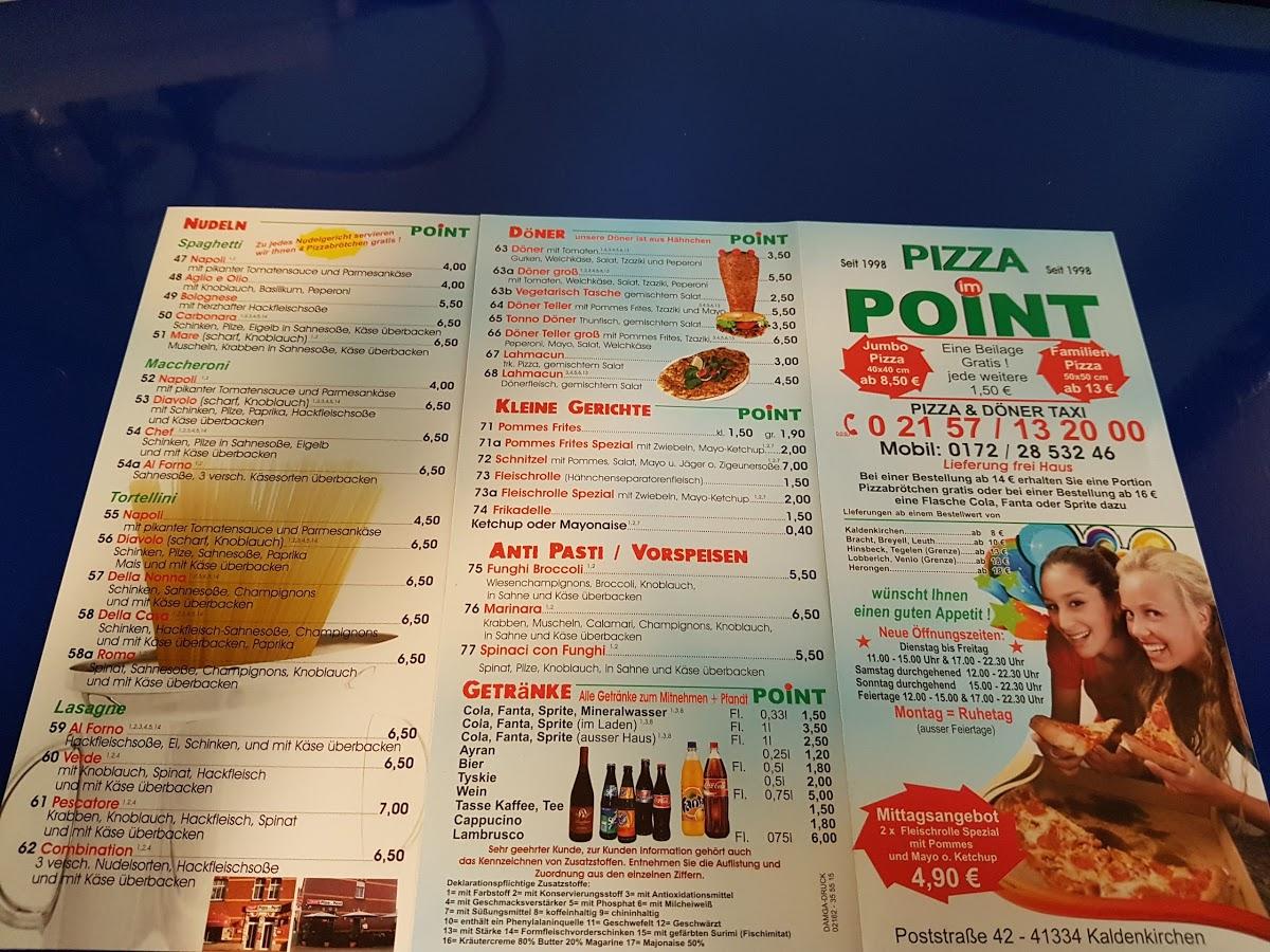 Menu at Pizza im Point, Nettetal