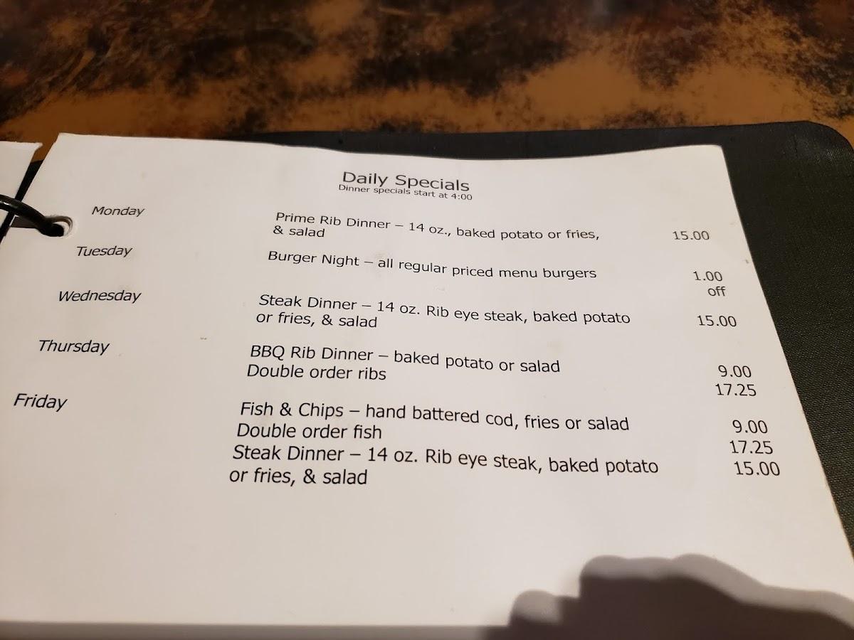 Menu at Pla-Mor Bar & Grill, Maple Valley