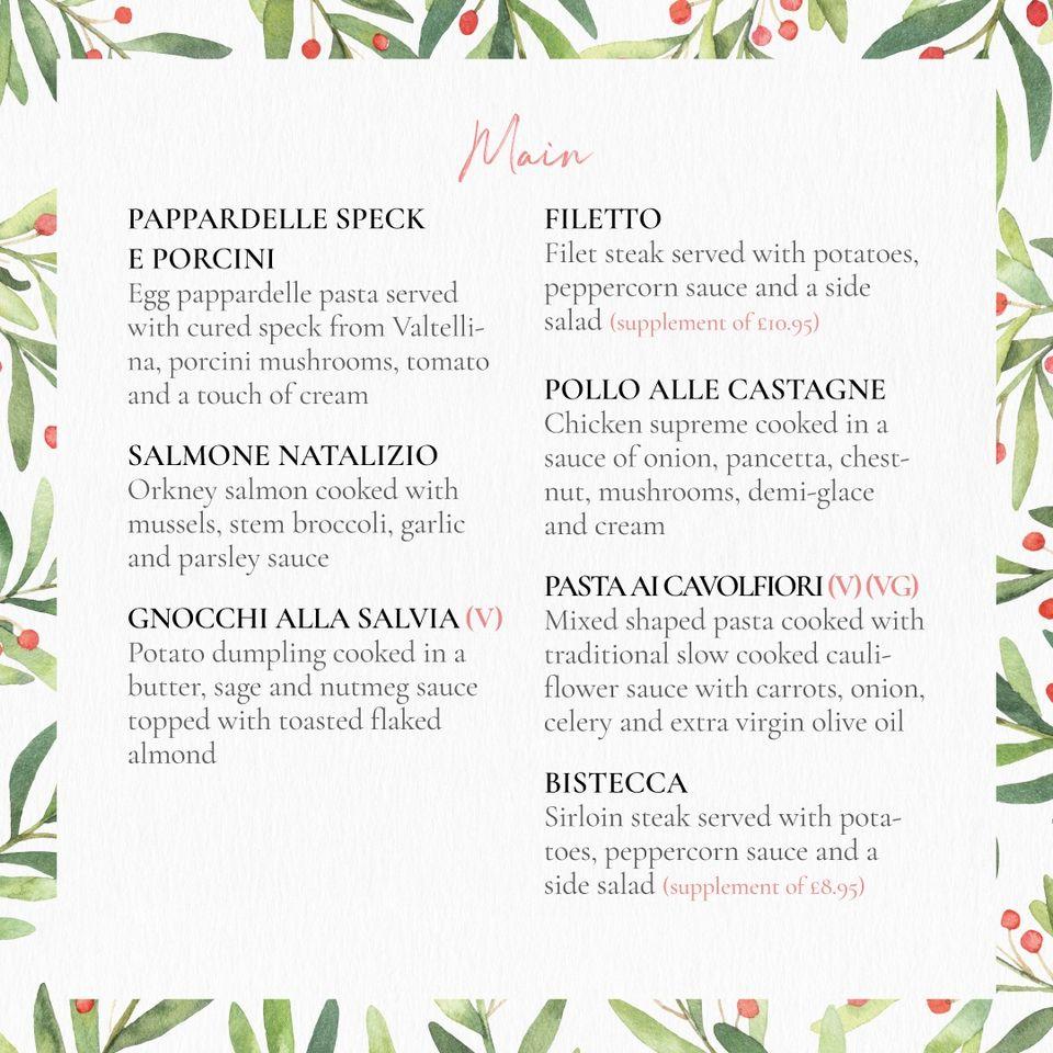 Menu at Mia Italian Kitchen Dalry restaurant, Edinburgh, 96 Dalry Rd