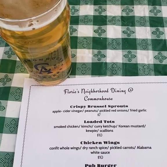 Menu at Commonhouse Aleworks restaurant, North Charleston