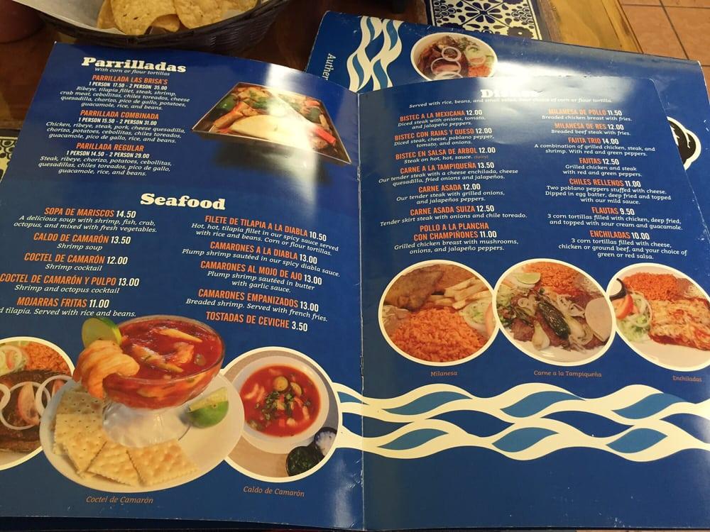 Menu at Las Brisa's pub & bar, Sheboygan