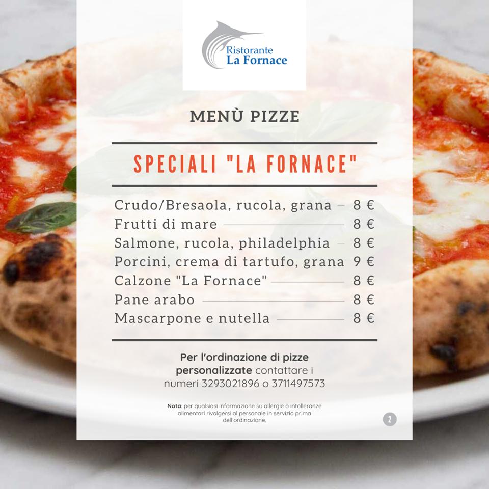 Menu at Ristorante la Fornace, Uzzano