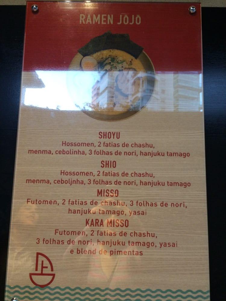 Menu em Jojo Ramen - Paraíso restaurante, São Paulo