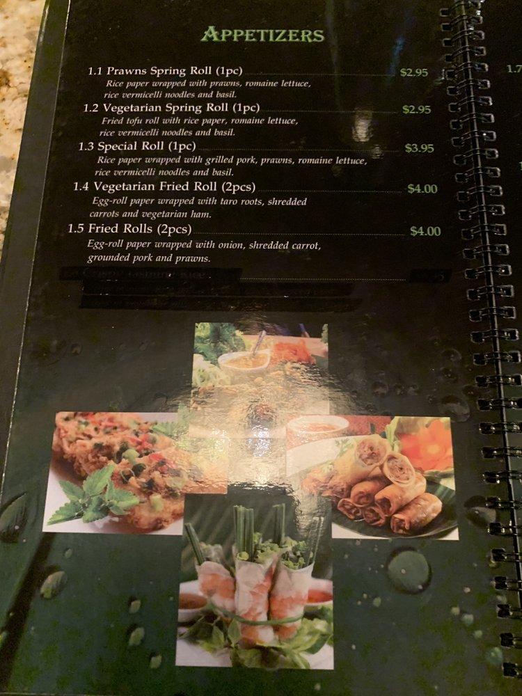 Menu at An Nam Pho restaurant, Seattle, Roosevelt Way NE