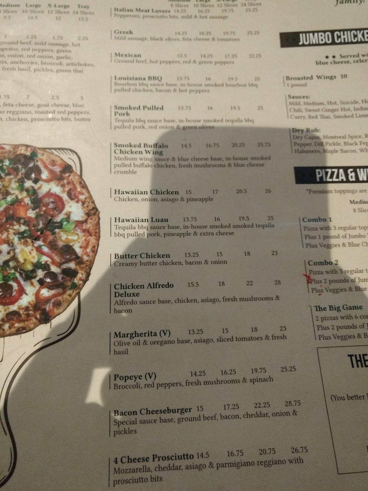 Menu at The Belmont Port Colborne restaurant, Port Colborne