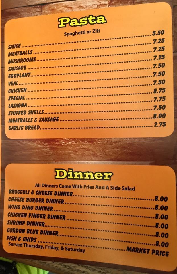 Menu at Webster House of Pizza pizzeria, Webster