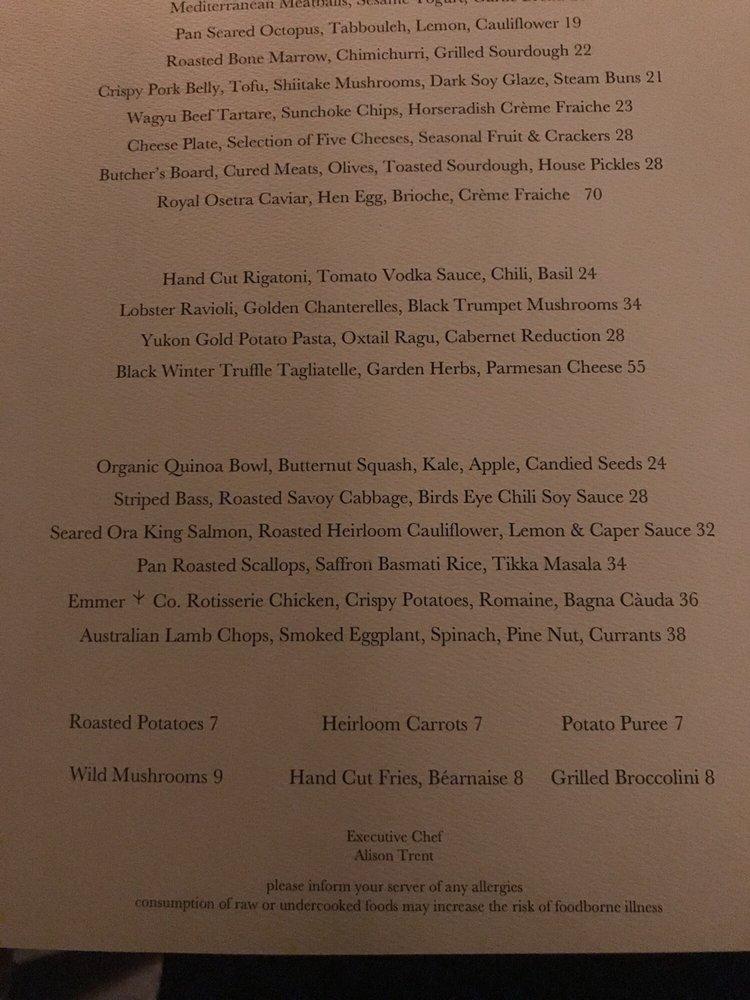 Menu at Ysabel pub & bar, West Hollywood