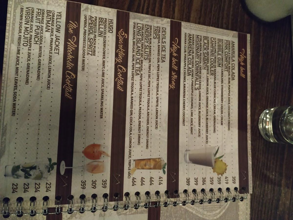 Menu at Ok.No cafe, Belgrade