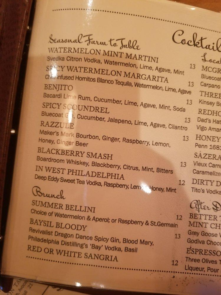 Menu at White Dog Cafe Haverford, Haverford, 379 Lancaster Ave