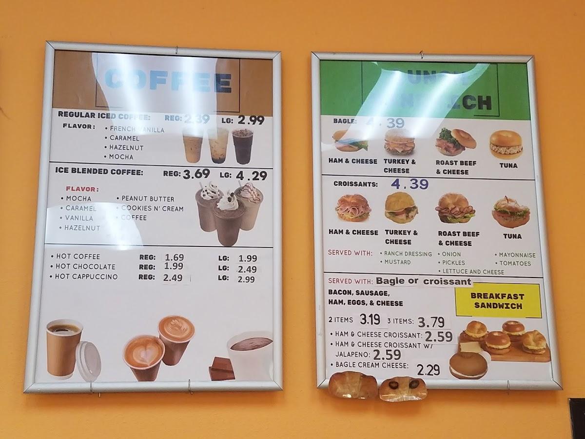 Menu at Best Donuts, Phoenix