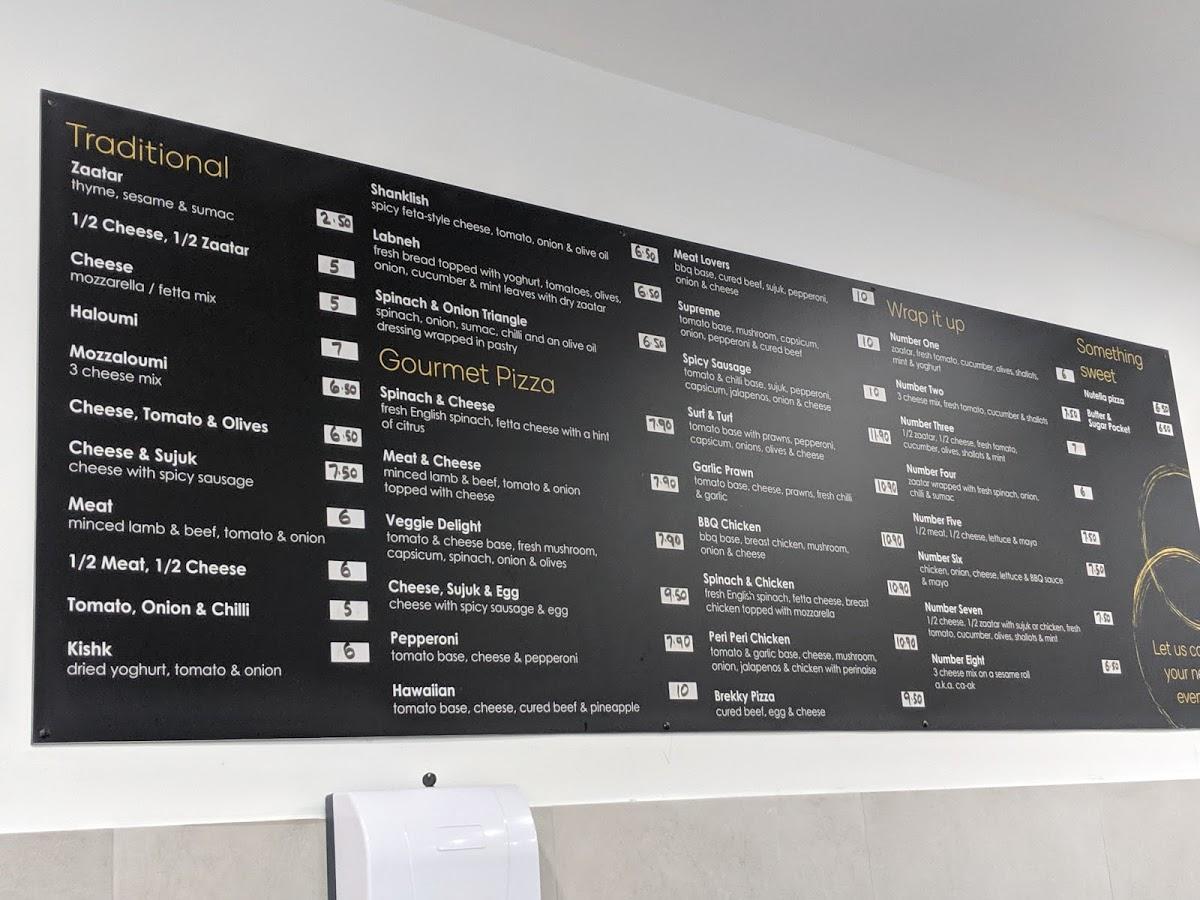 Menu at On The Dough pizzeria, Chipping Norton