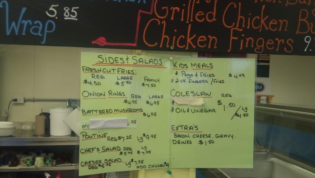 Menu at Riverside Fish & Chips restaurant, Durham