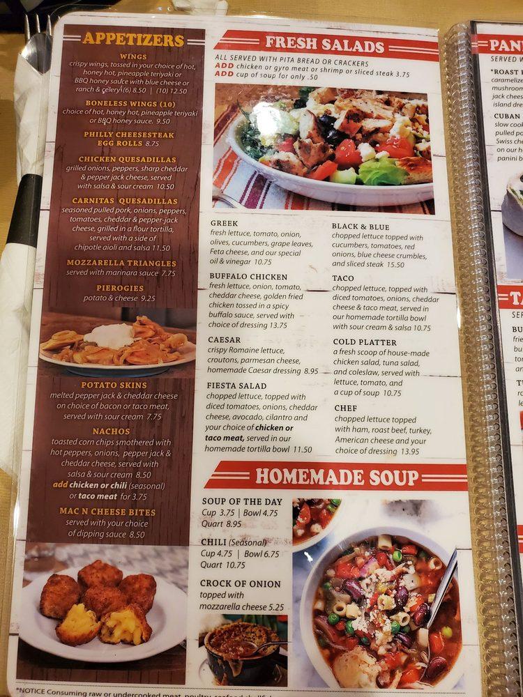 Menu at Hanover Eatery restaurant, Bethlehem