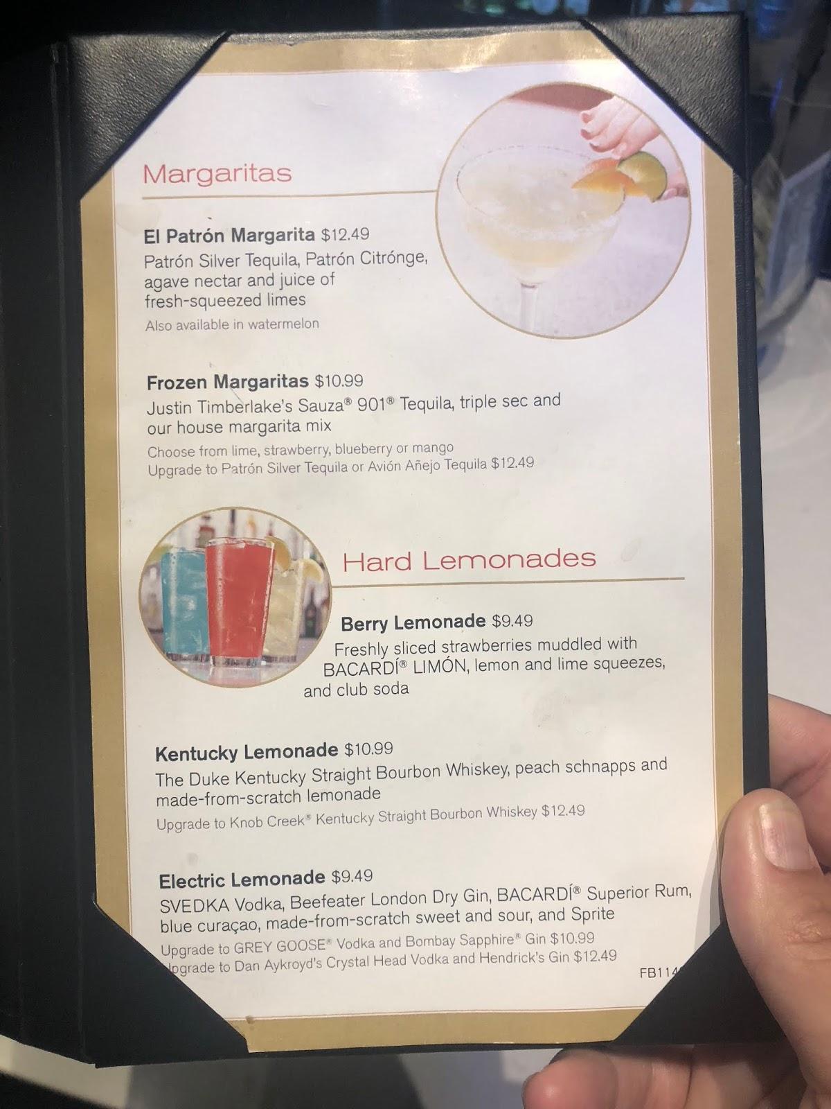Menu at MacGuffins Bar, San Francisco