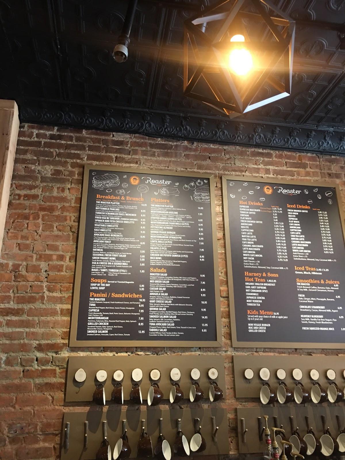 Menu at The Roaster Cafe & Bistro, Mamaroneck