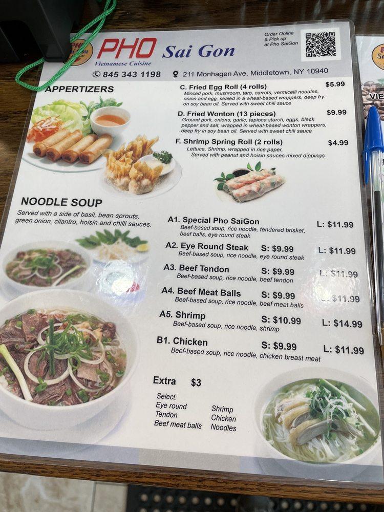 Menu at Wang's Kitchen restaurant, Middletown
