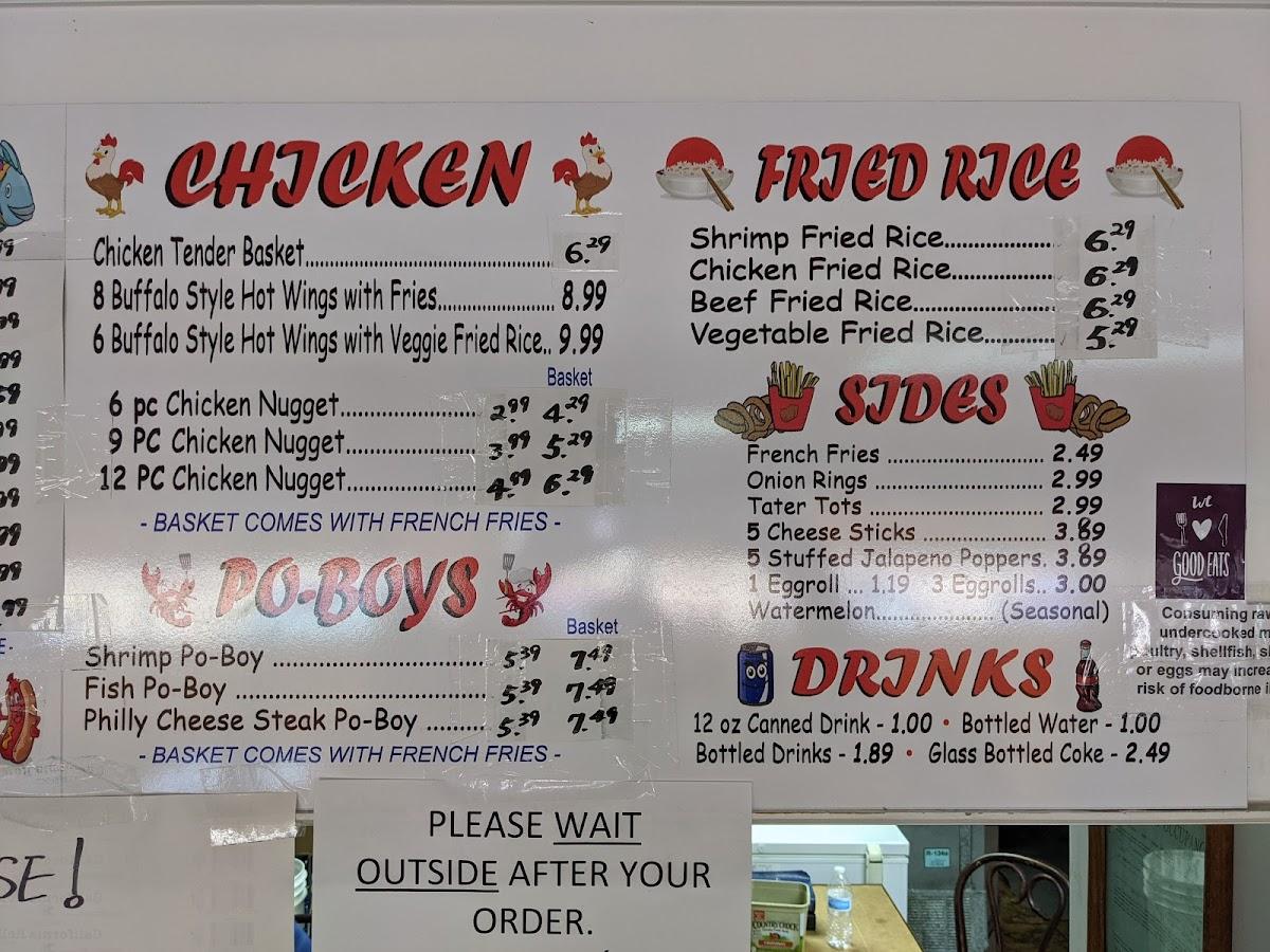 Menu at Sukos Burger restaurant, Houston