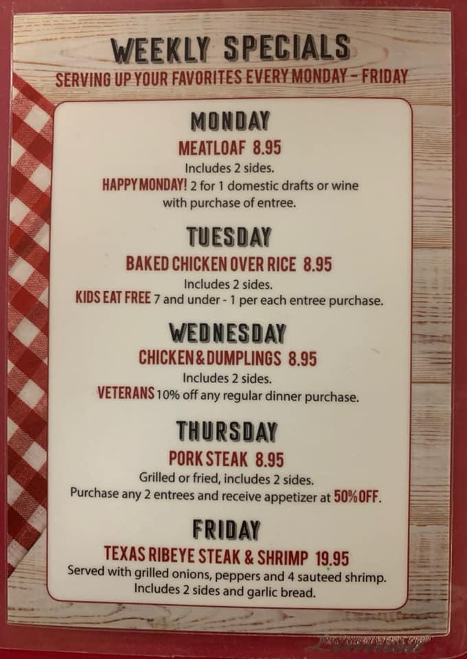 Menu at The Chicken Pantry Restaurant Bunnell FL, Bunnell