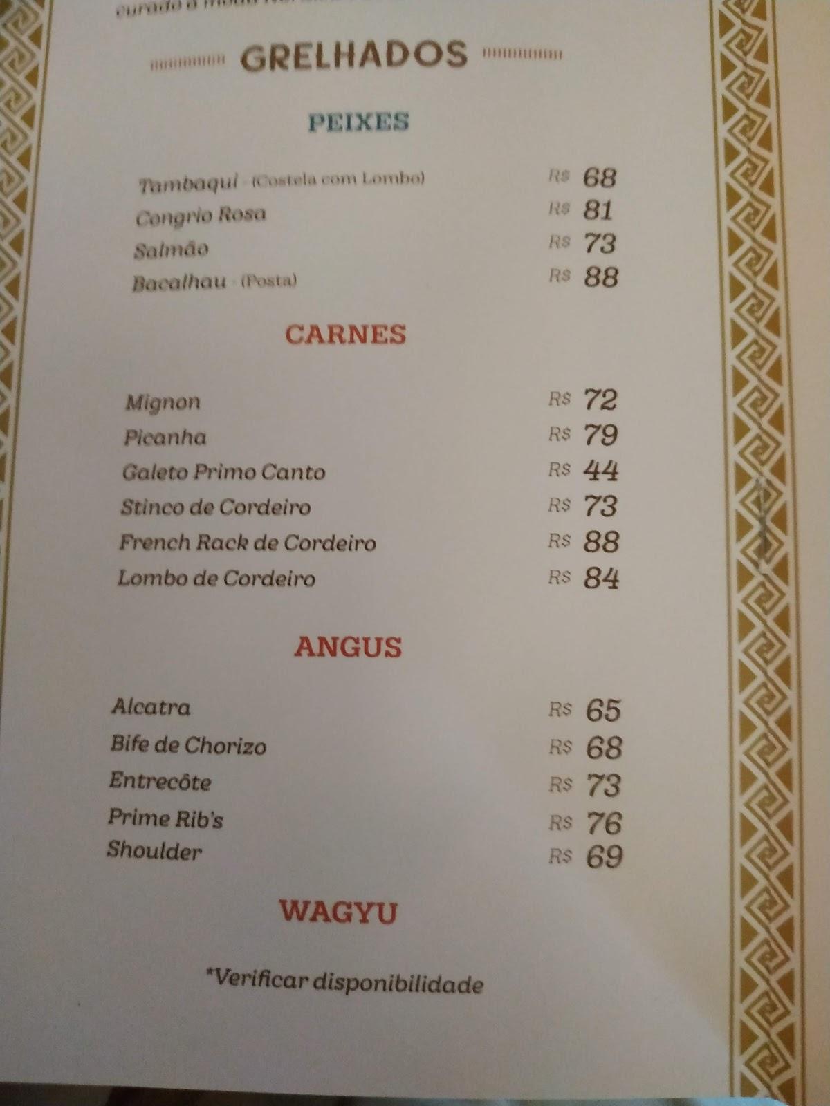 Menu em Baco Espaço Gastronômico restaurante, Maringá