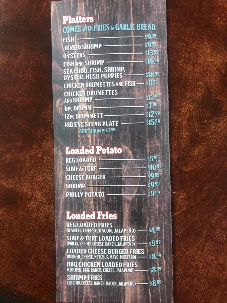 Menu at Yaba's Cafe, Reserve