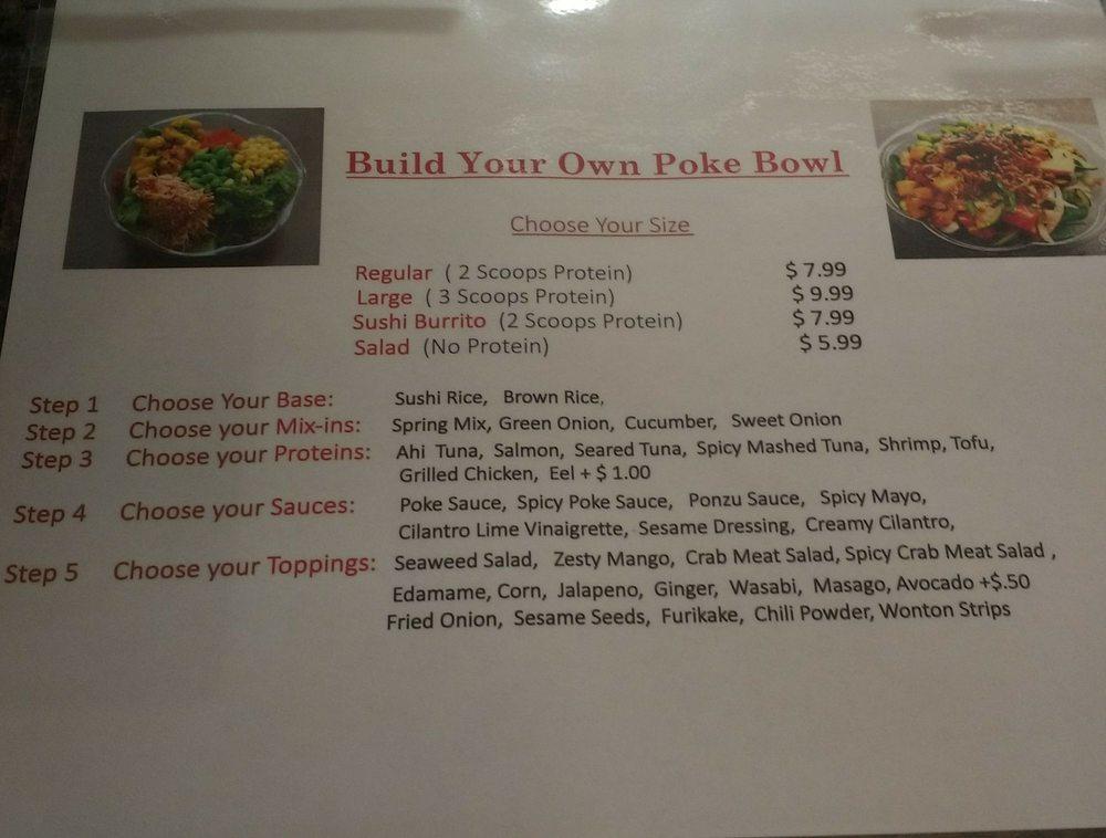 Menu at 88 Eat Street Asian Fusion restaurant, Kingsville