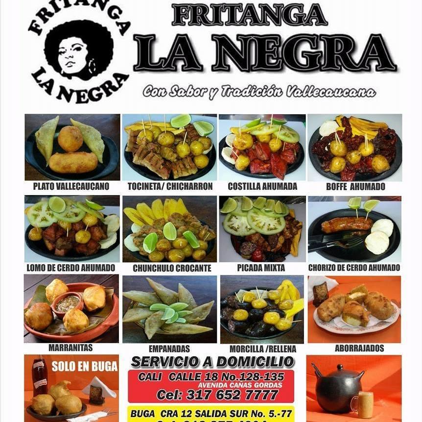 Carta del restaurante Fritanga La negra, Cali