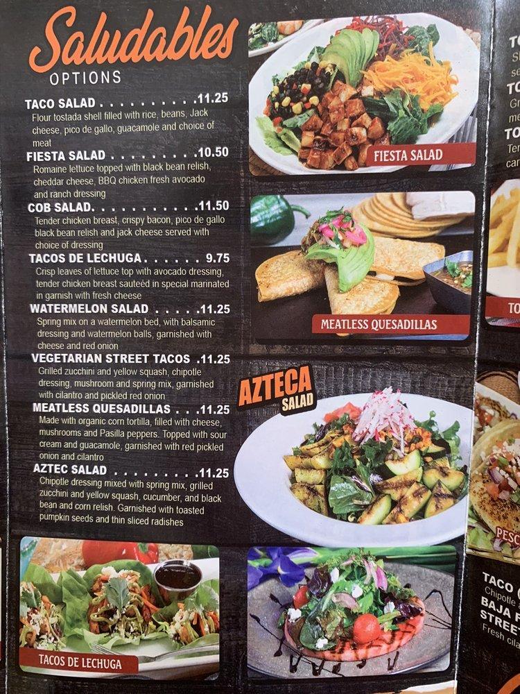 Menu at Mi Ranchito restaurant, Santa Rosa