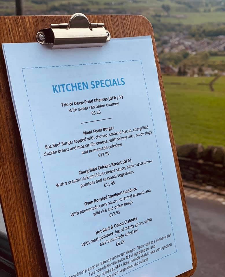 Menu at The Winterburn pub & bar, Halifax