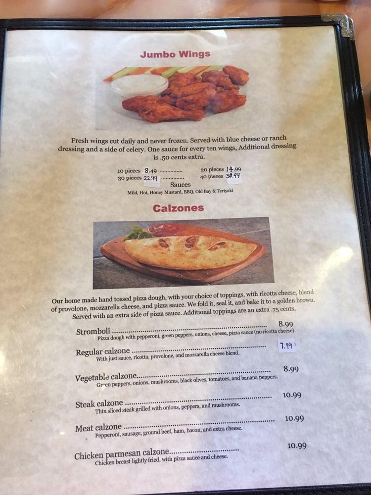 Menu at Ryan's Famous Pizza & Subs pizzeria, Beaufort