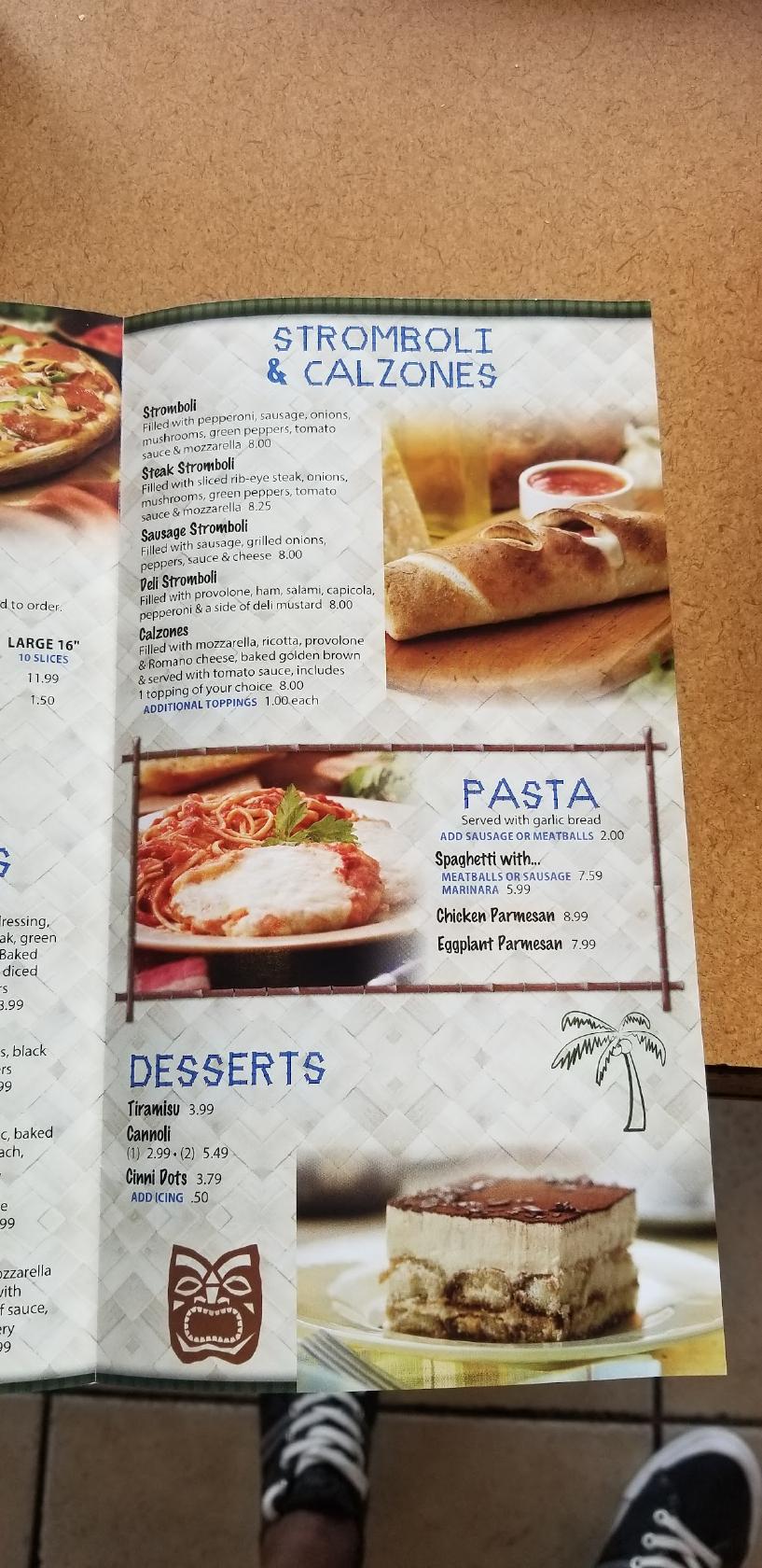 Menu at Beach Pizza pizzeria, Largo, Ulmerton Rd #380