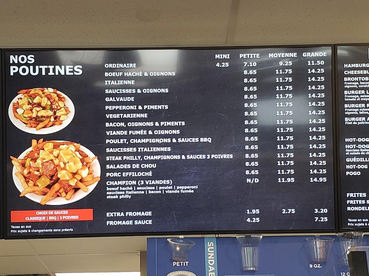 Menu au Le Laurier Restaurant/Crèmerie, Saint-Hyacinthe