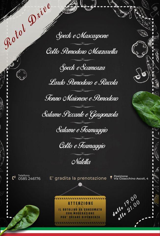 Menu at Pi & Effe pizzeria, Marina di Massa