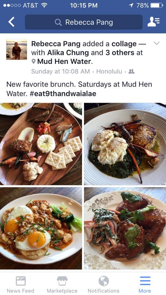 Menu at Mud Hen Water pub & bar, Honolulu, Waialae Ave