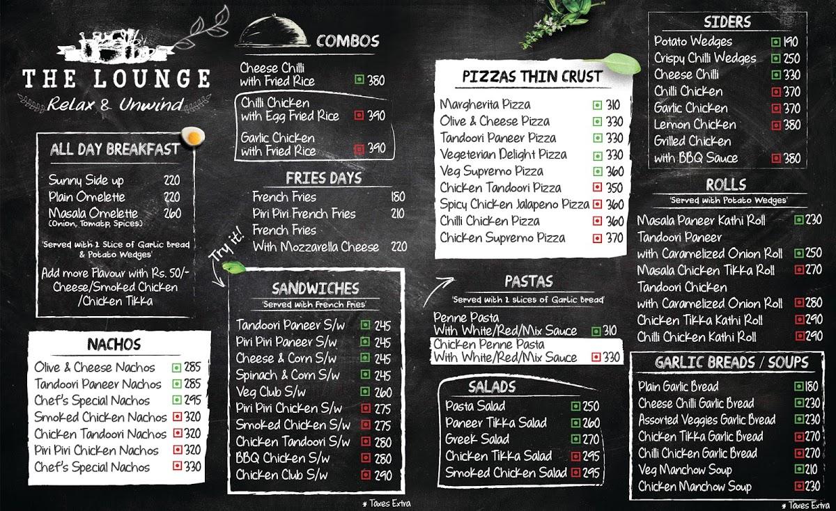 Menu at THE BUDDHA LOUNGE, Jalandhar