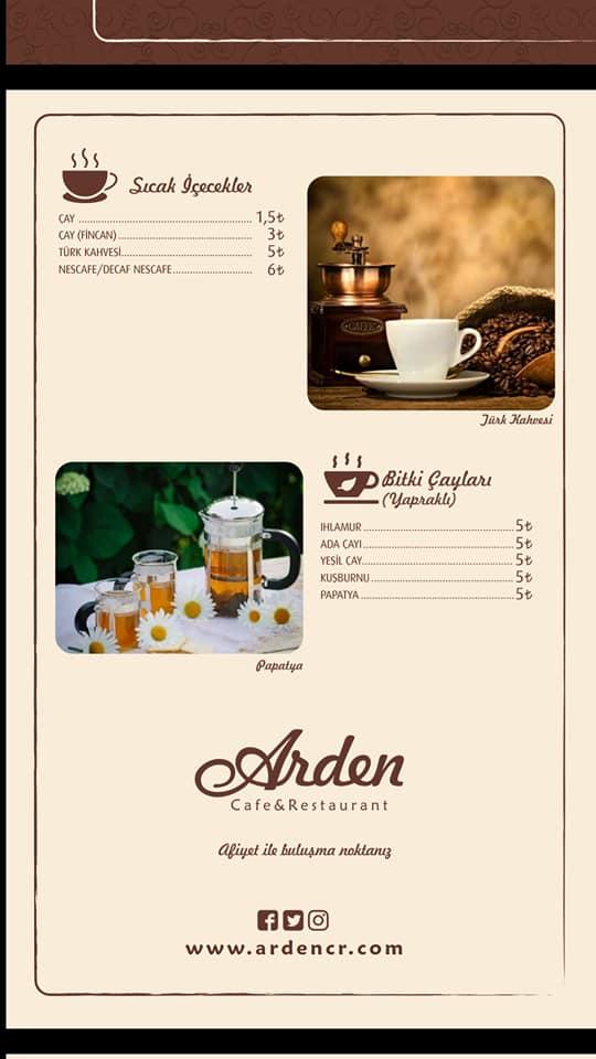 Menu at Arden Cafe&Restoran (GÜNEŞLİ), Istanbul, Yalçın Koreş Cd. 12-6