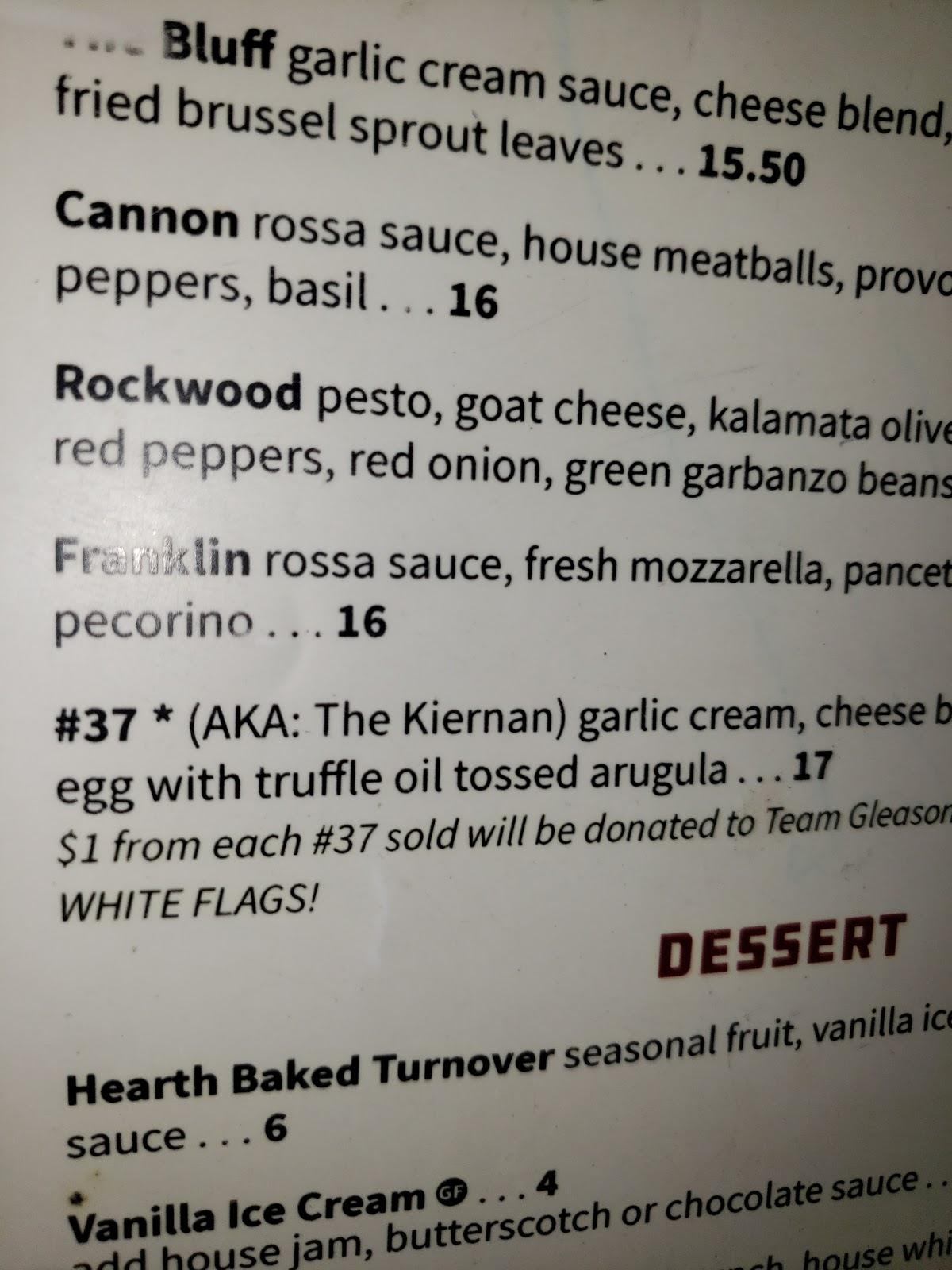 Menu at Republic Pi, Spokane